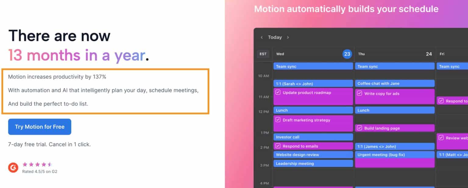 Motion App Review 2025 (Usemotion): 137% More Productive?