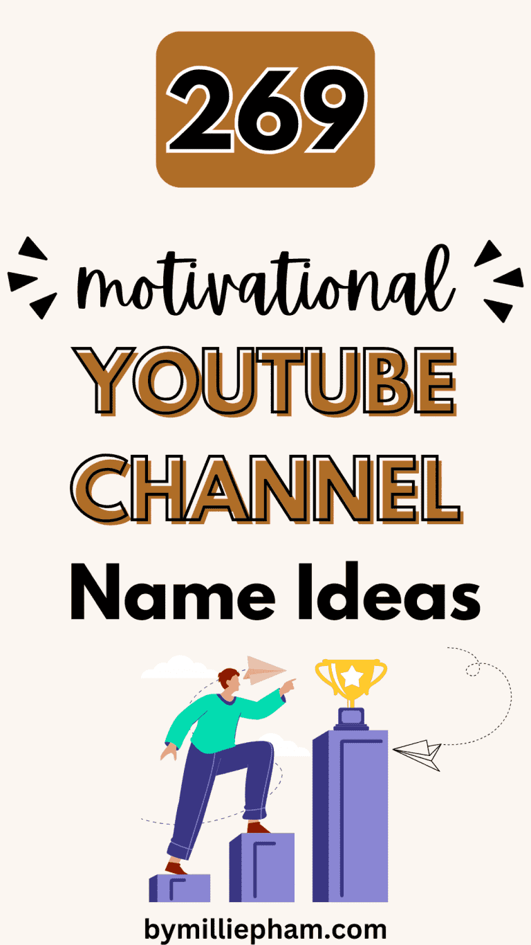 269+ Motivational Youtube Channel Name Ideas