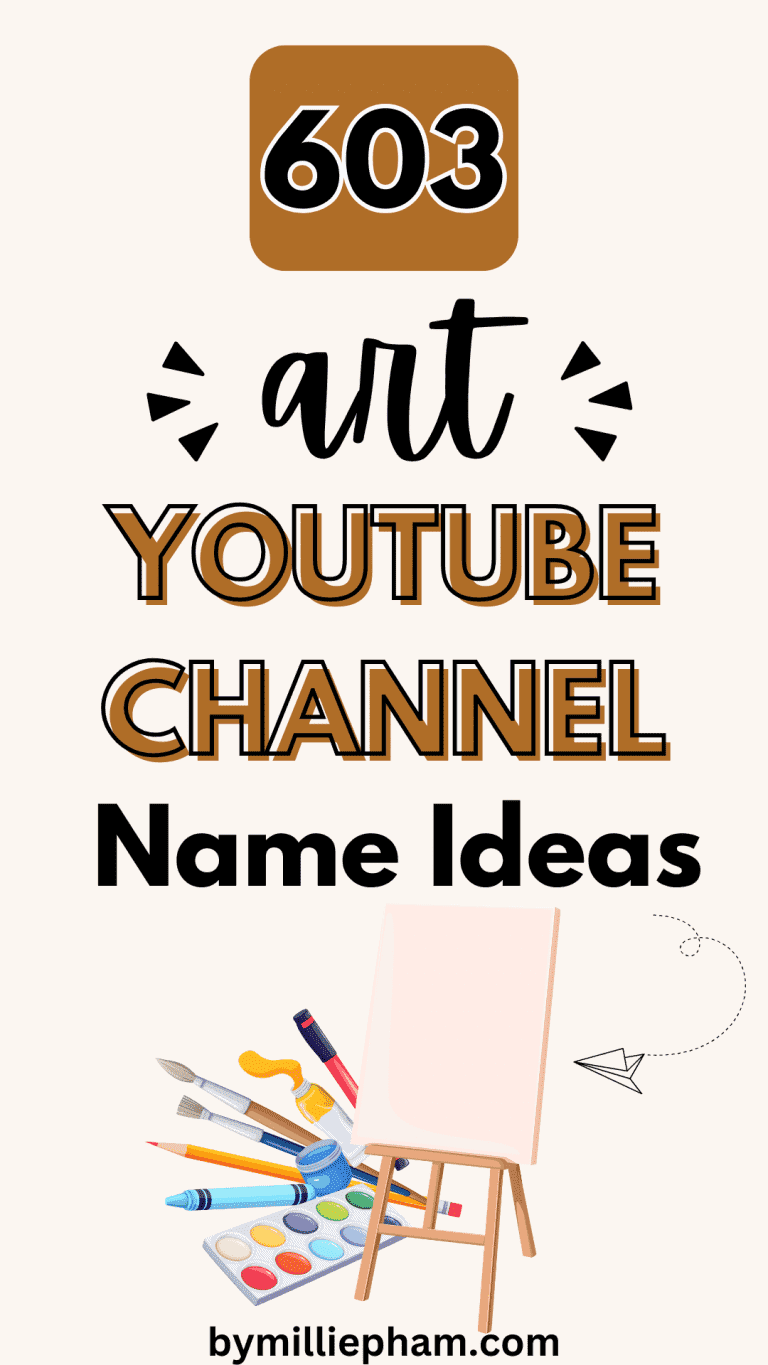 603 Art YouTube Channel Name Ideas for Every Style (2025)