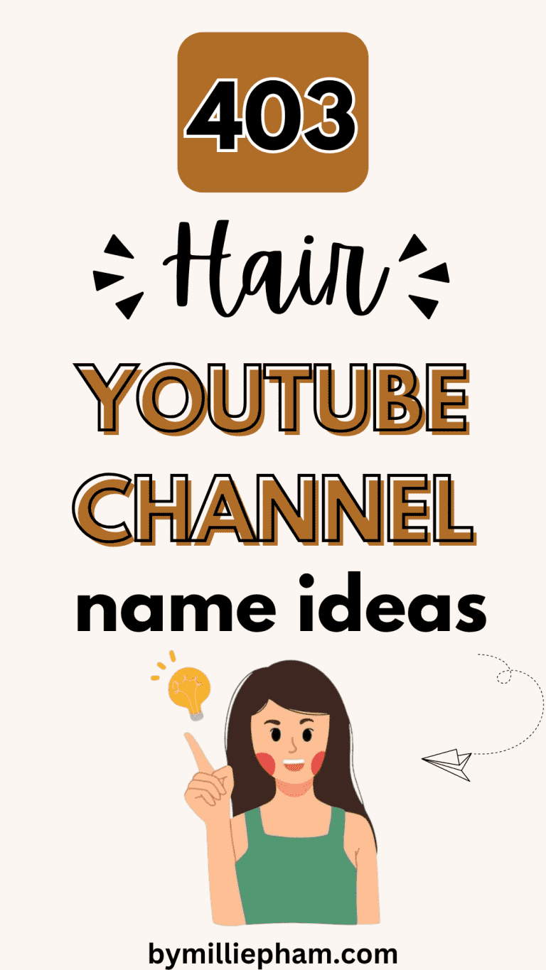 403+ Hair YouTube Channel Name Ideas for 2025 That Will Make You Stand Out