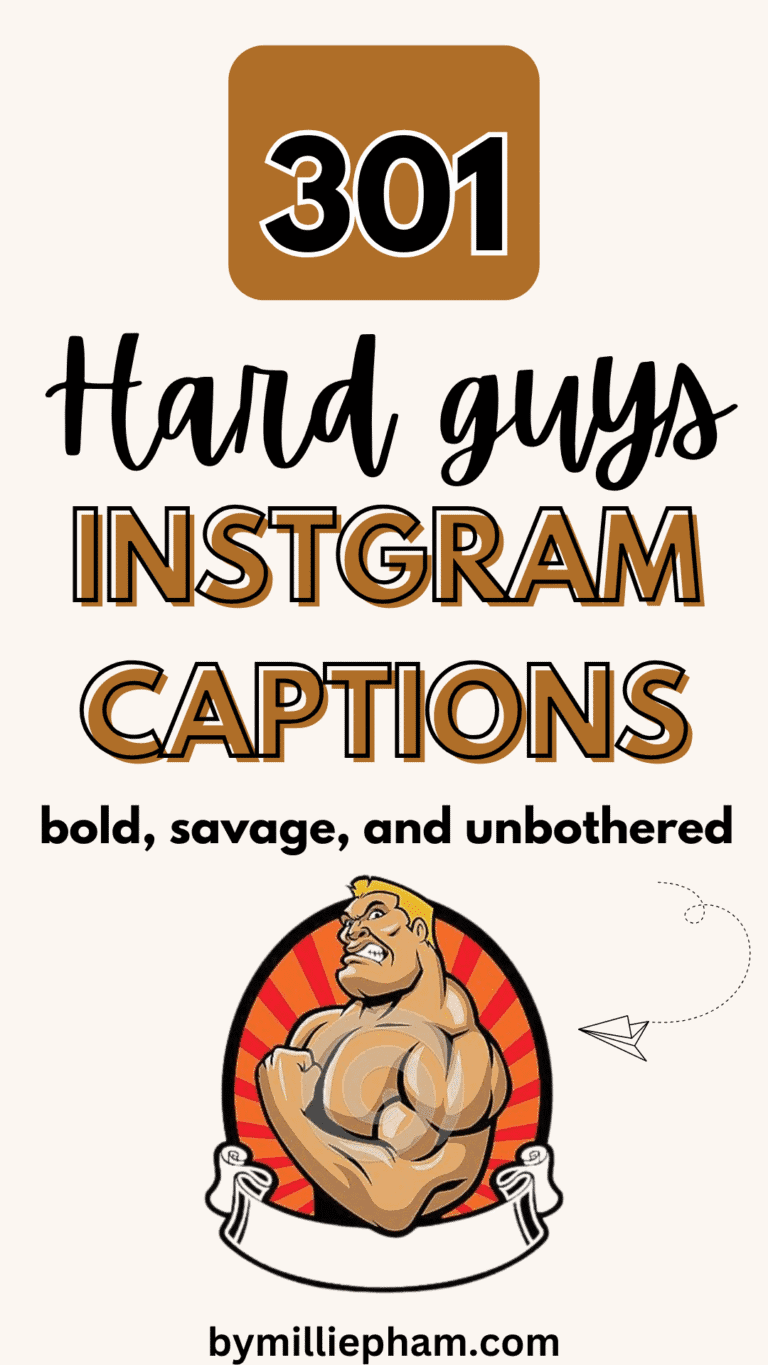 301 Hard Instagram Captions for Guys (Savage, Bold & Unbothered Vibes)