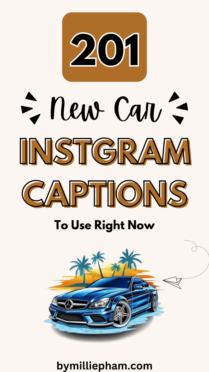 201 New Car Captions for Instagram (Funny, Cool & Aesthetic) – 2025 Edition