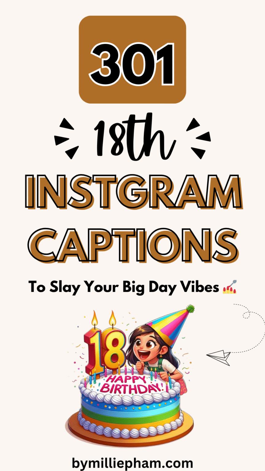 301+ Fun & Witty 18th Birthday Instagram Captions for 2025
